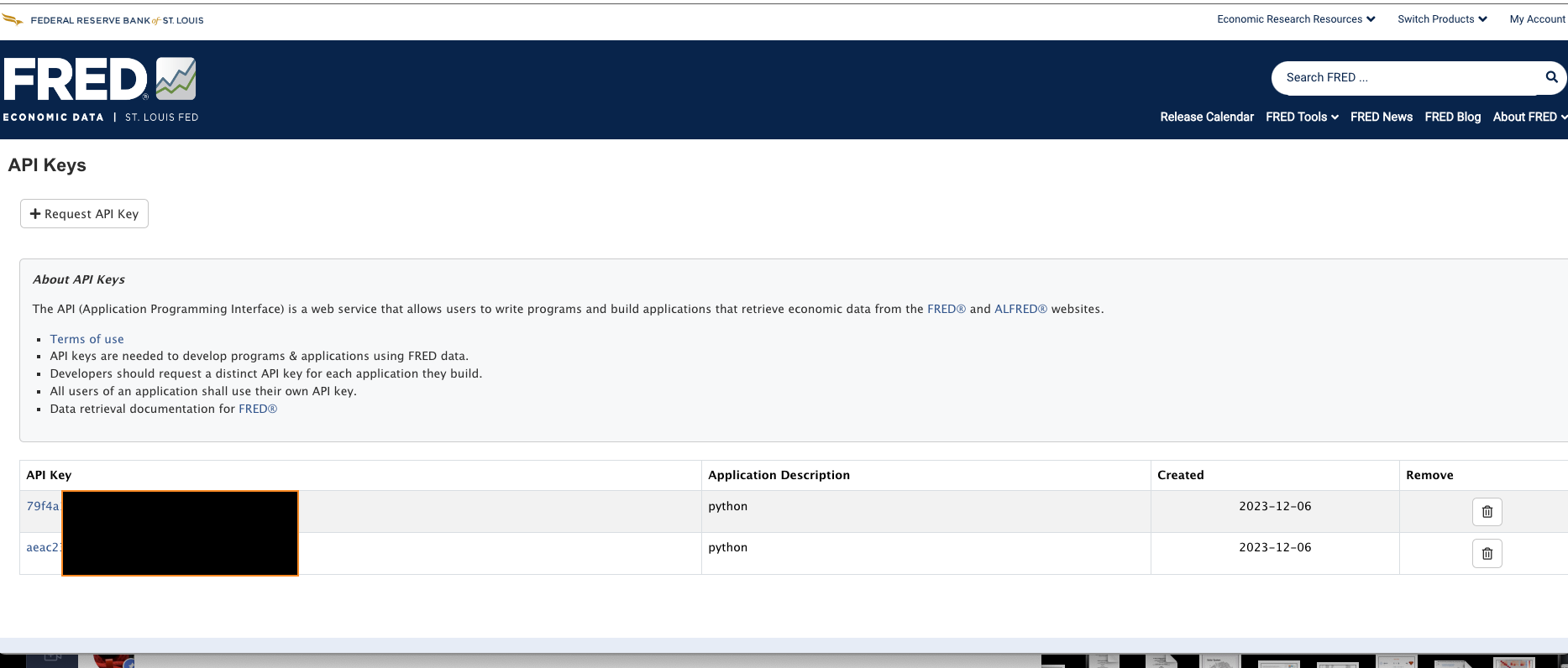 1105_0 Request FRED API